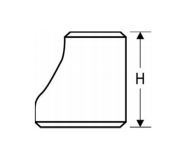 Pipe Fittings Direct. 16 X 8 inch schedule 40 SA-234 carbon steel butt ...